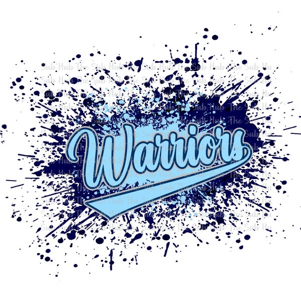 Columbia Blue Paint Splatter Png - Etsy