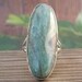 Boho Ruby Fuchsite Sterling Silver Ring: Oval Stone Statement Ring - Etsy