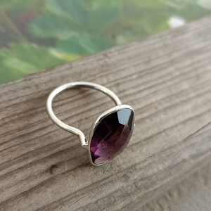Boho Statement Ring - Amethyst Sterling Silver Ring - Hand Crafted ...