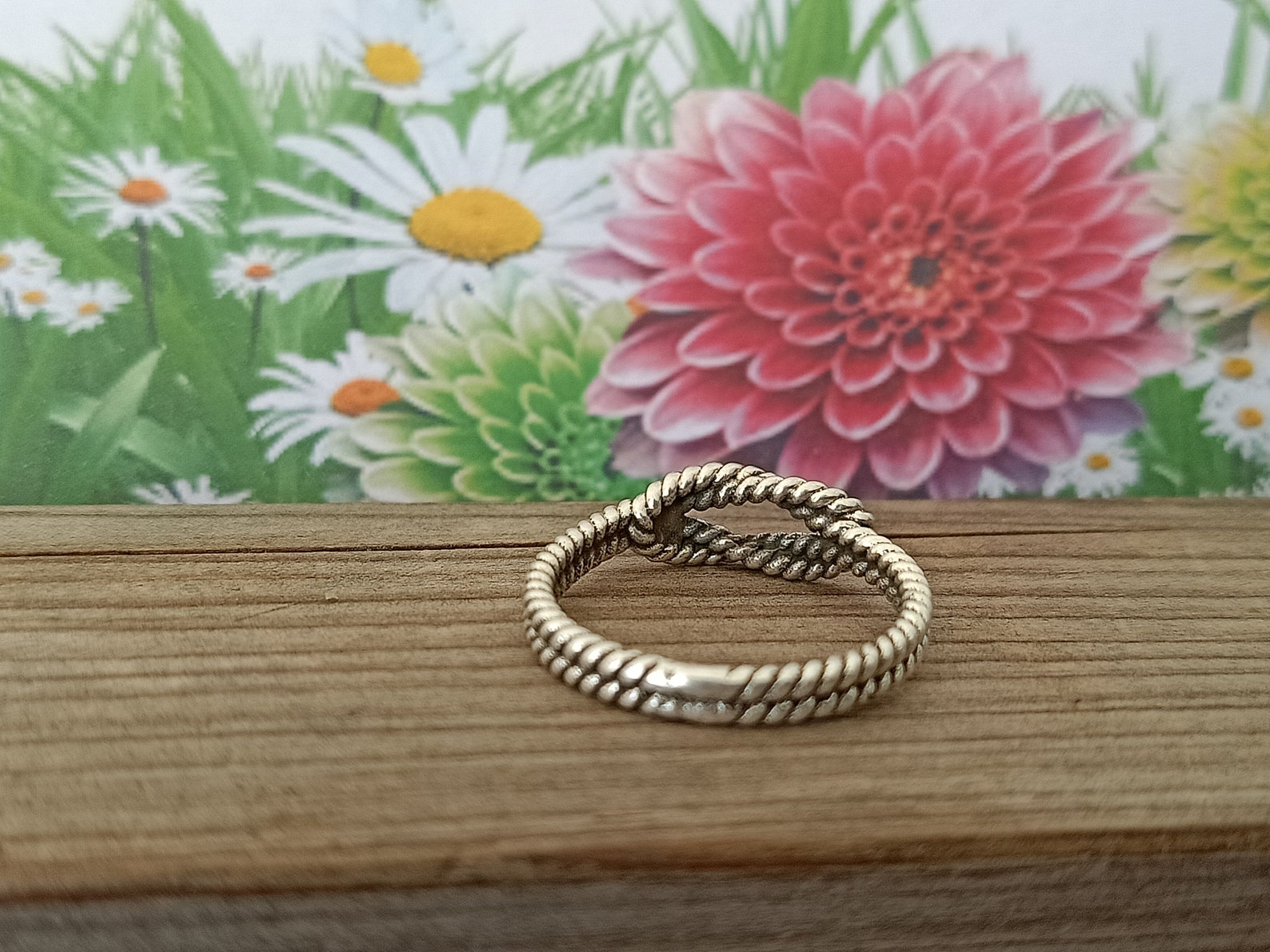 Double Knot Finger Sterling Silver Ring handmade Silver Ring | Etsy