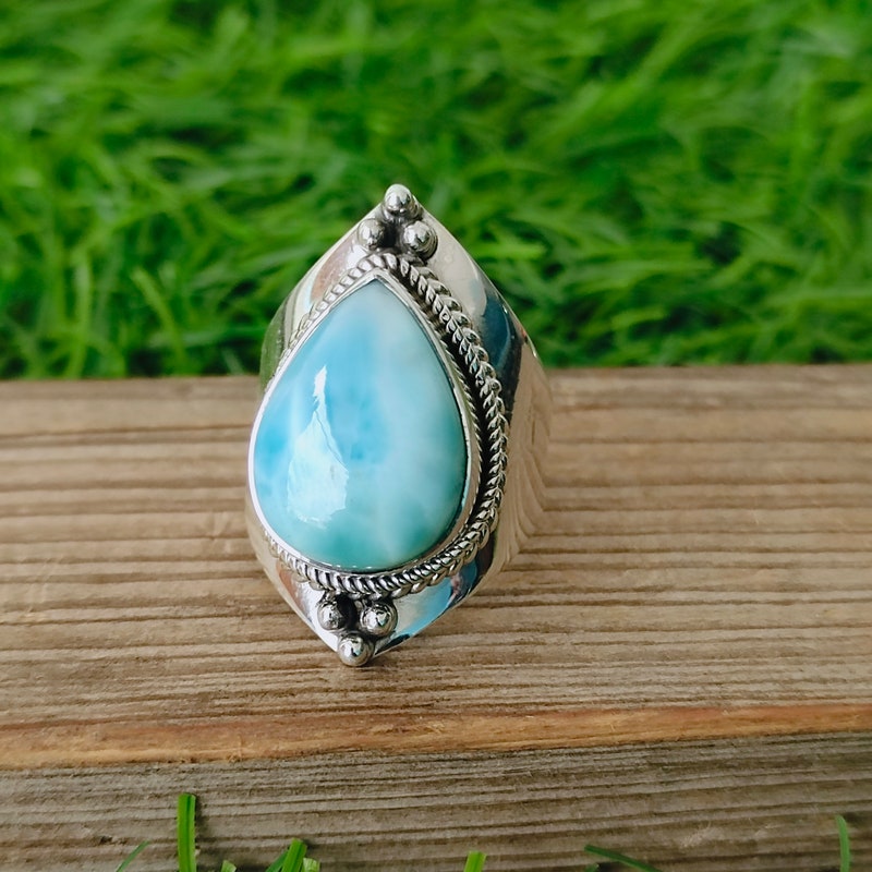 Larimar Ring - Etsy