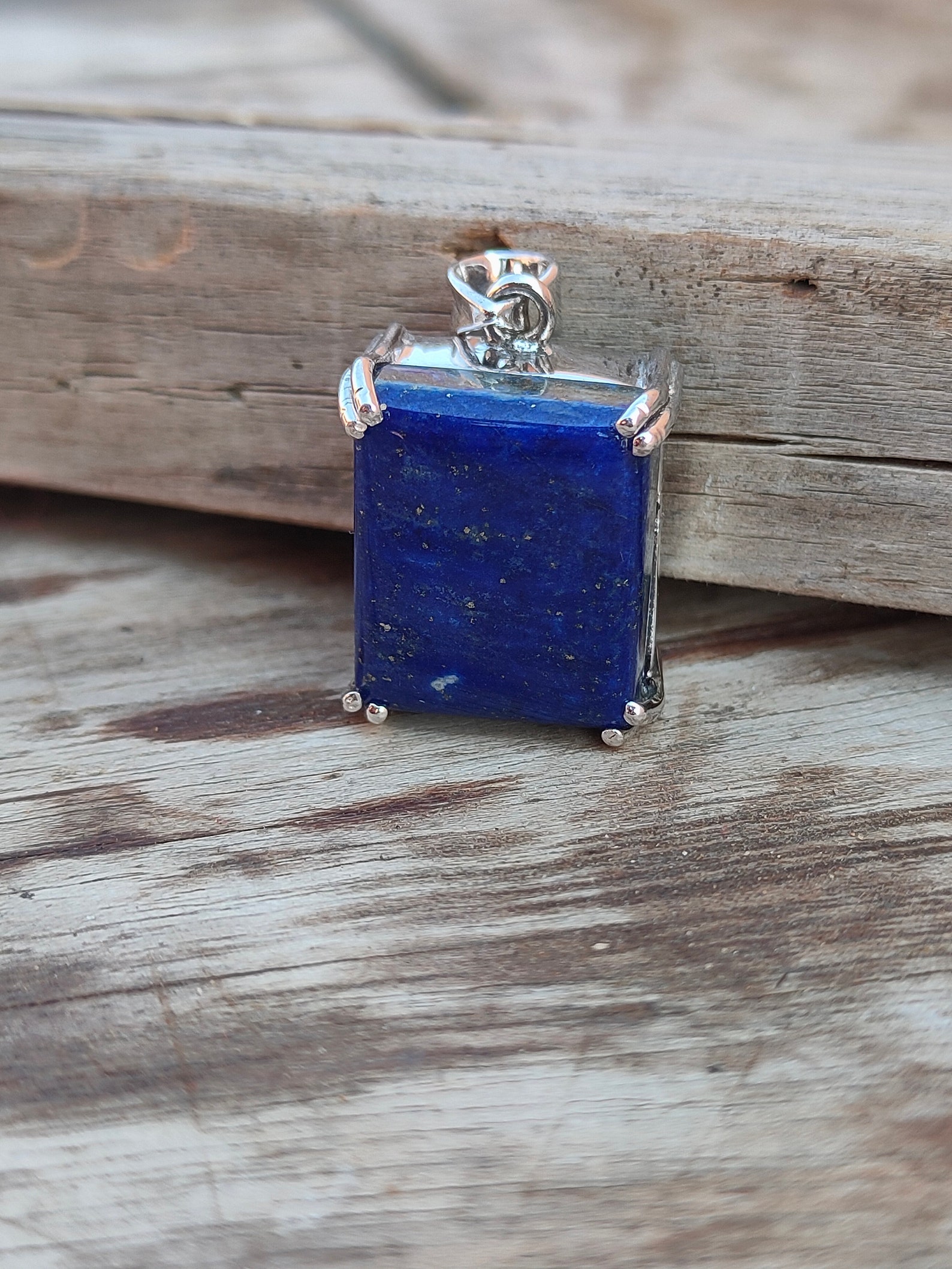 Handmade Lapis Pendant of Solid 925 Sterling Silver Beautiful | Etsy
