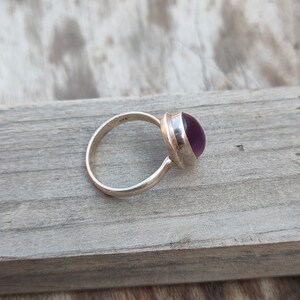 Boho Statement Ring - Amethyst Sterling Silver Ring - Hand Crafted ...