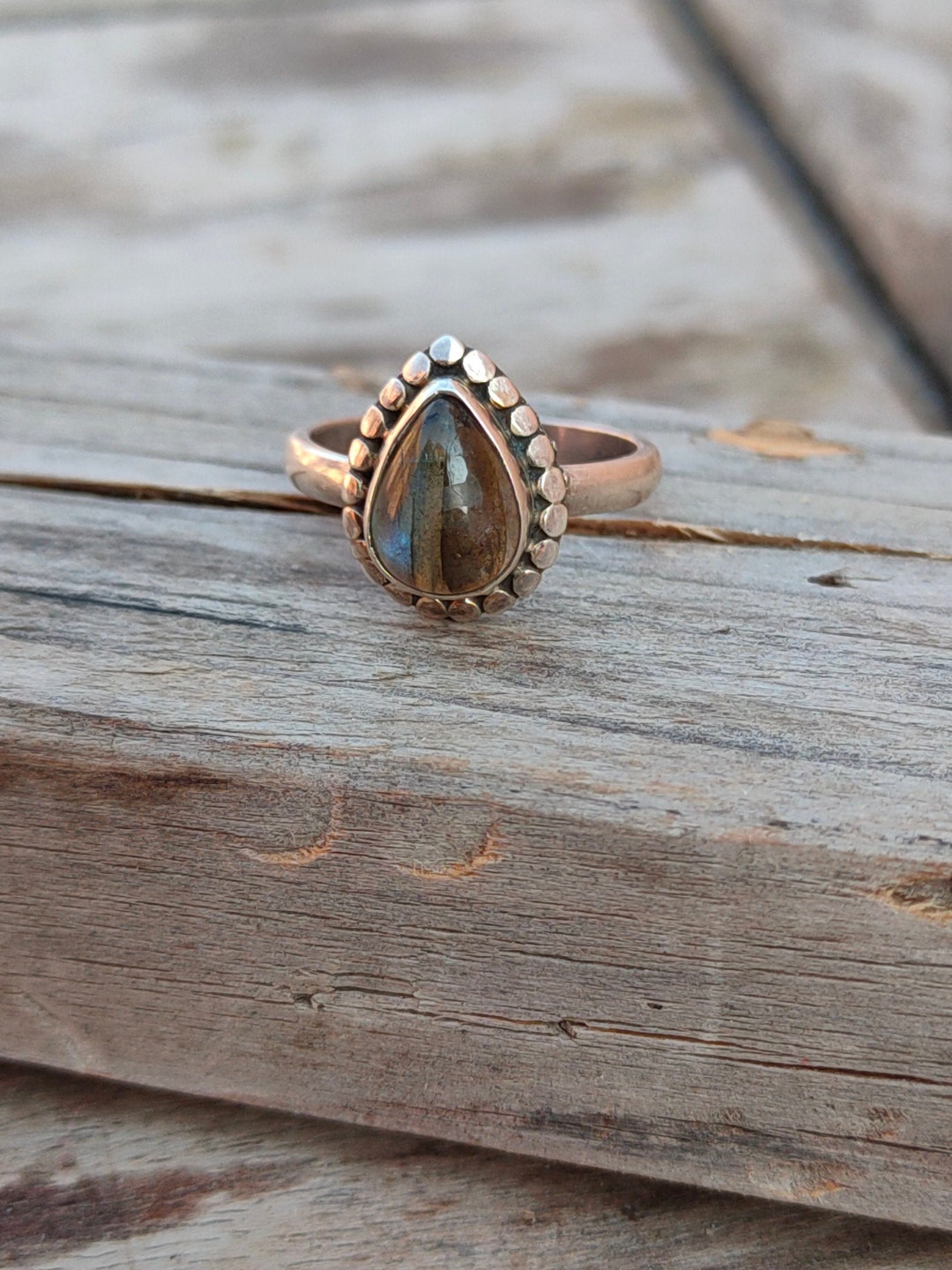 Boho Statement Ring | Labradorite Sterling Silver Ring | Hand Crafted ...