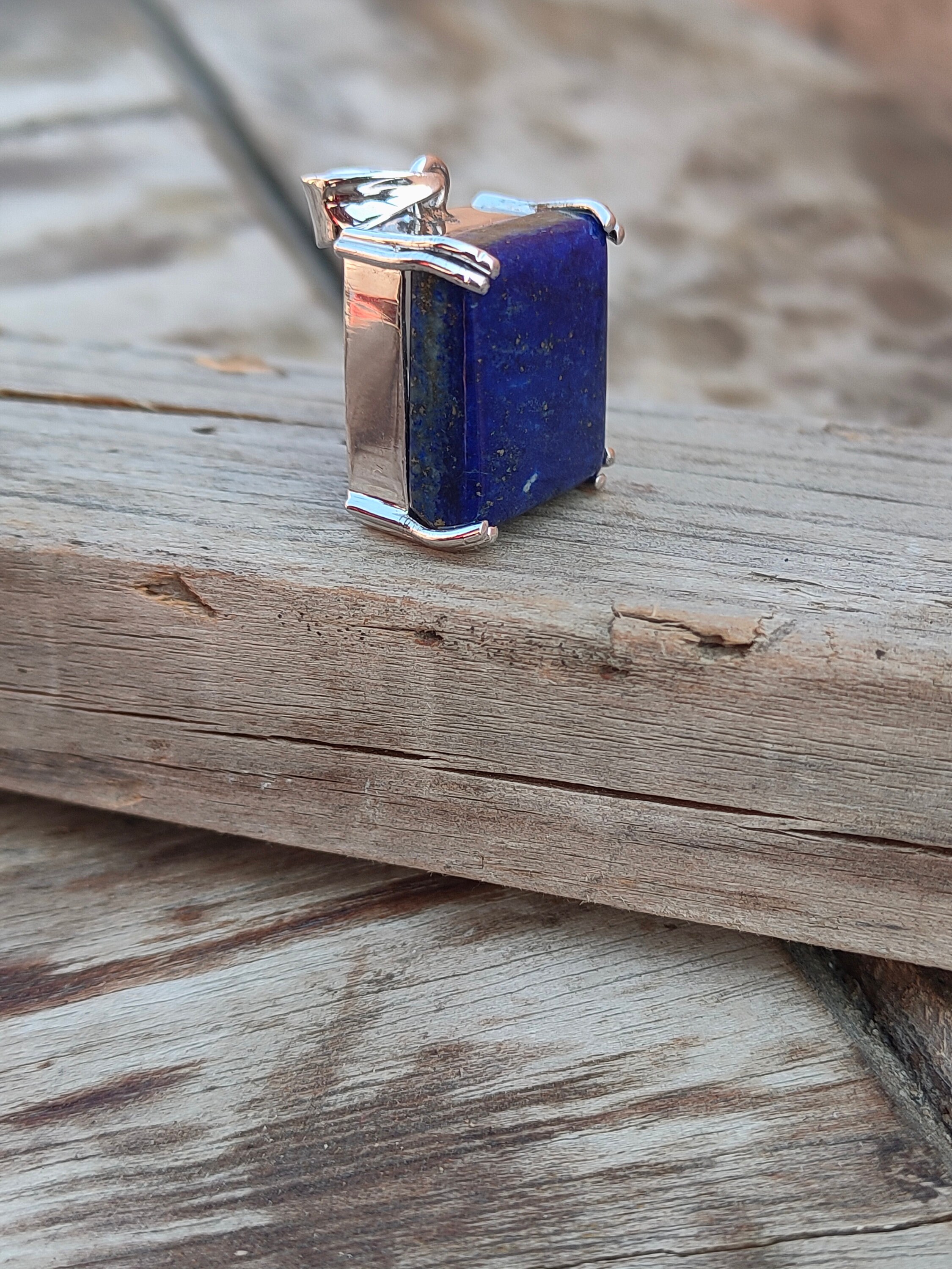 Handmade Lapis Pendant of Solid 925 Sterling Silver Beautiful | Etsy