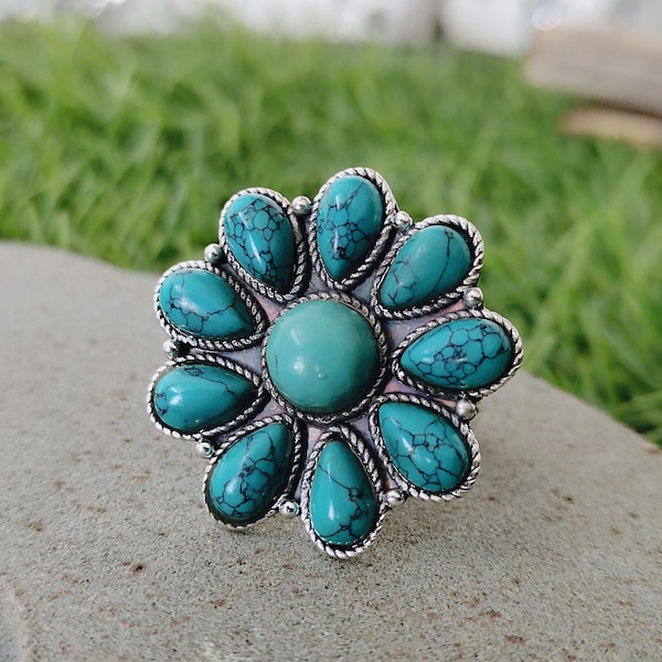 Turquoise Ring - Etsy