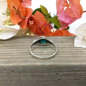 Turquoise Gemstone Boho Ring - 925 Sterling Silver Ring - Turquoise ...