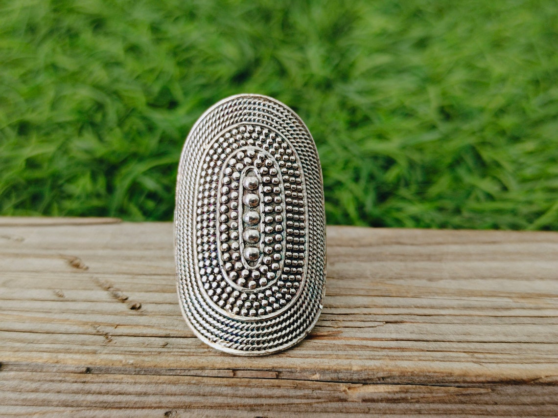 Full Finger Sterling Silver Ring Handmade Silver Ring | Etsy