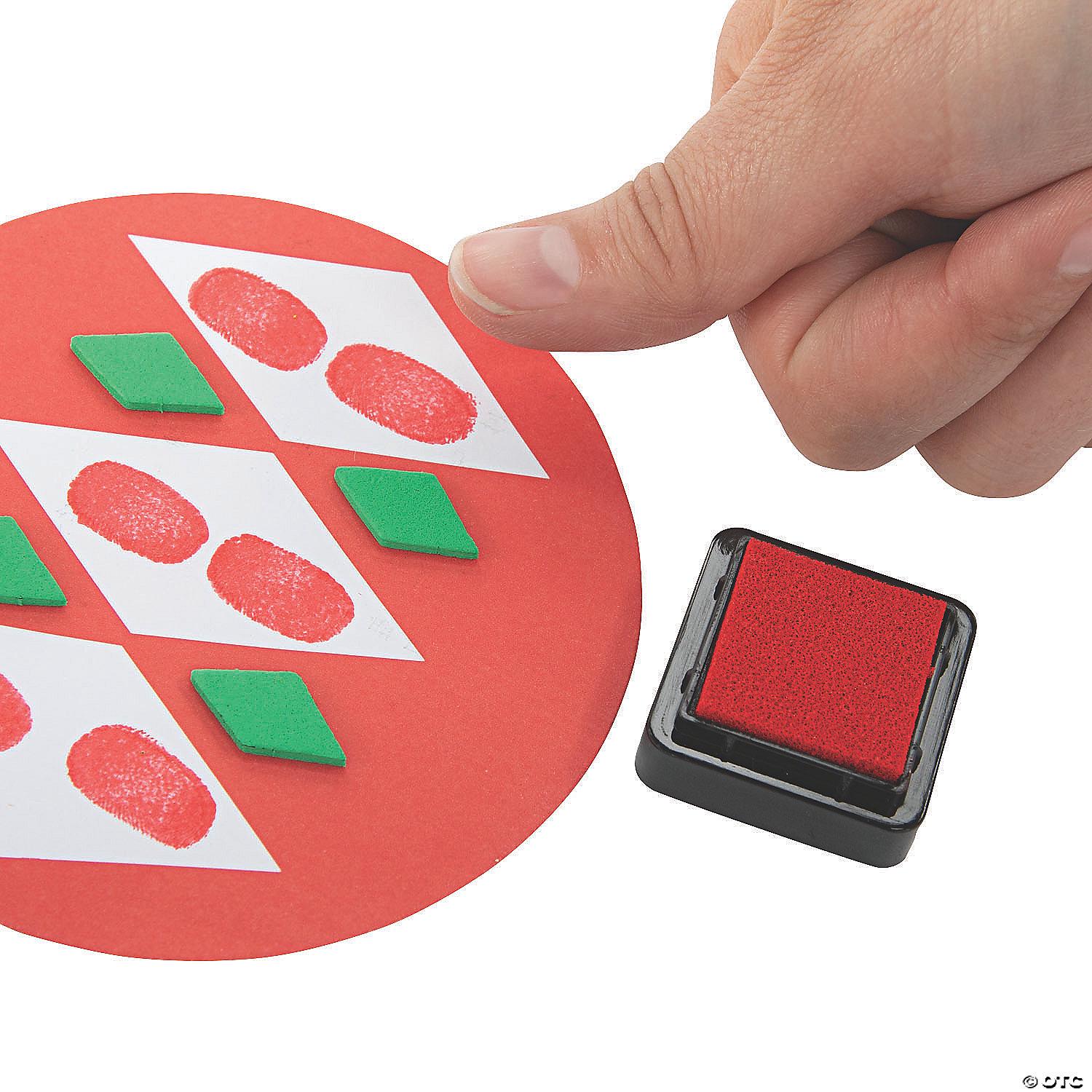 DIY Thumbprint Christmas Ornament Craft Kit for Kids-self Adhesive Foam ...