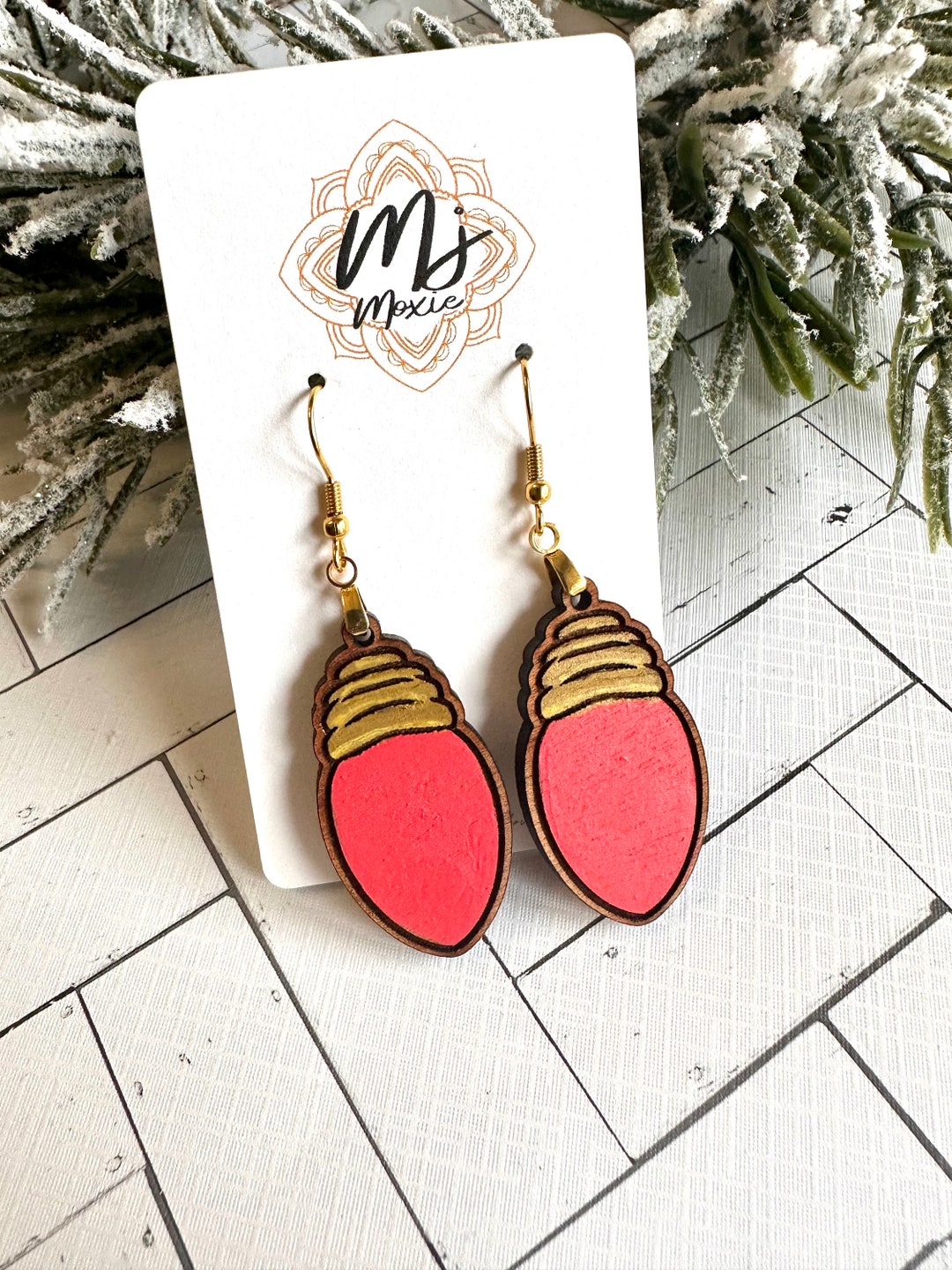 Christmas Light Bulb Earrings-svg FILE Only-no Physical Product - Etsy