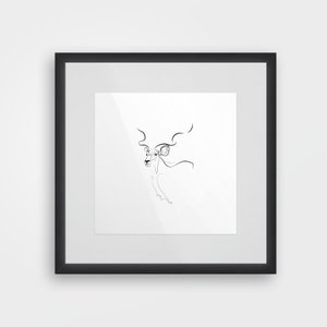 Kudu Line Drawing Art Print, Africa, Instant Digital Download - Etsy
