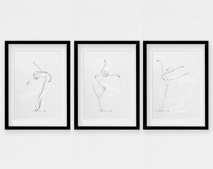 Abstract Art Dancing Figure Charcoal Drawing Dance Gesture Movement ...