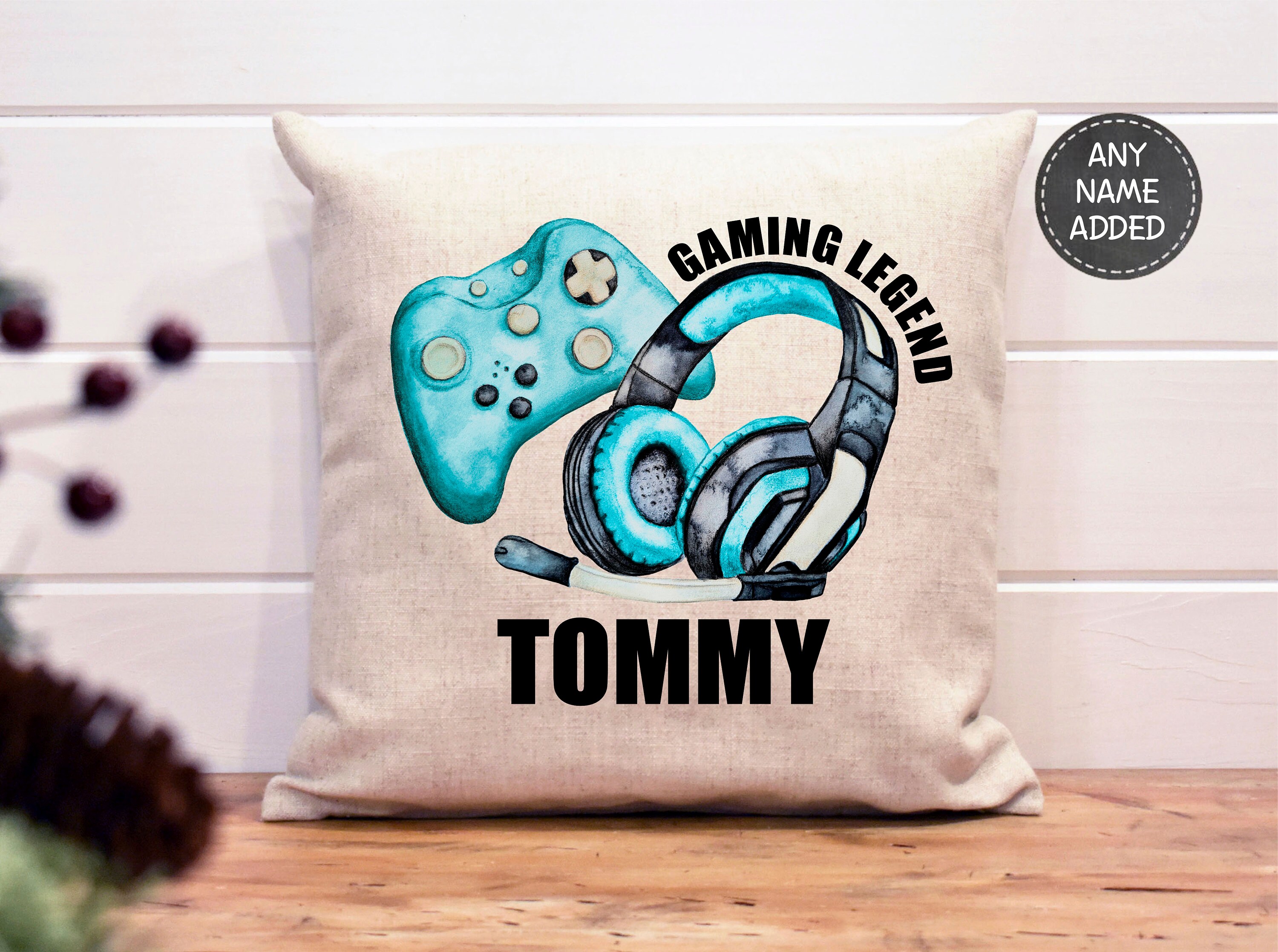 Gaming cushion personalised gift Gamer Cushion Gift for Boy | Etsy