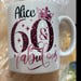 Ladies Personalised 60th Birthday Mug, 60 & Fabulous - Etsy UK