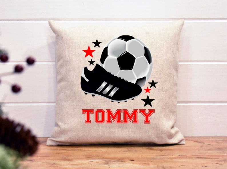 Personalised Football Cushion Sports Gift Boys Decoration - Etsy UK