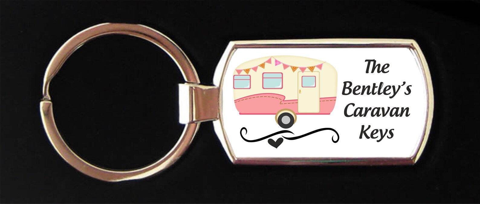 Personalised Caravan Keyring Key Ring Various Colours Comes - Etsy