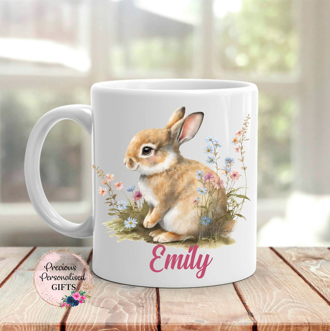 Bunny Rabbit Gift, Bunny Mug, Easter Gift, Rabbit Lover Gift ...