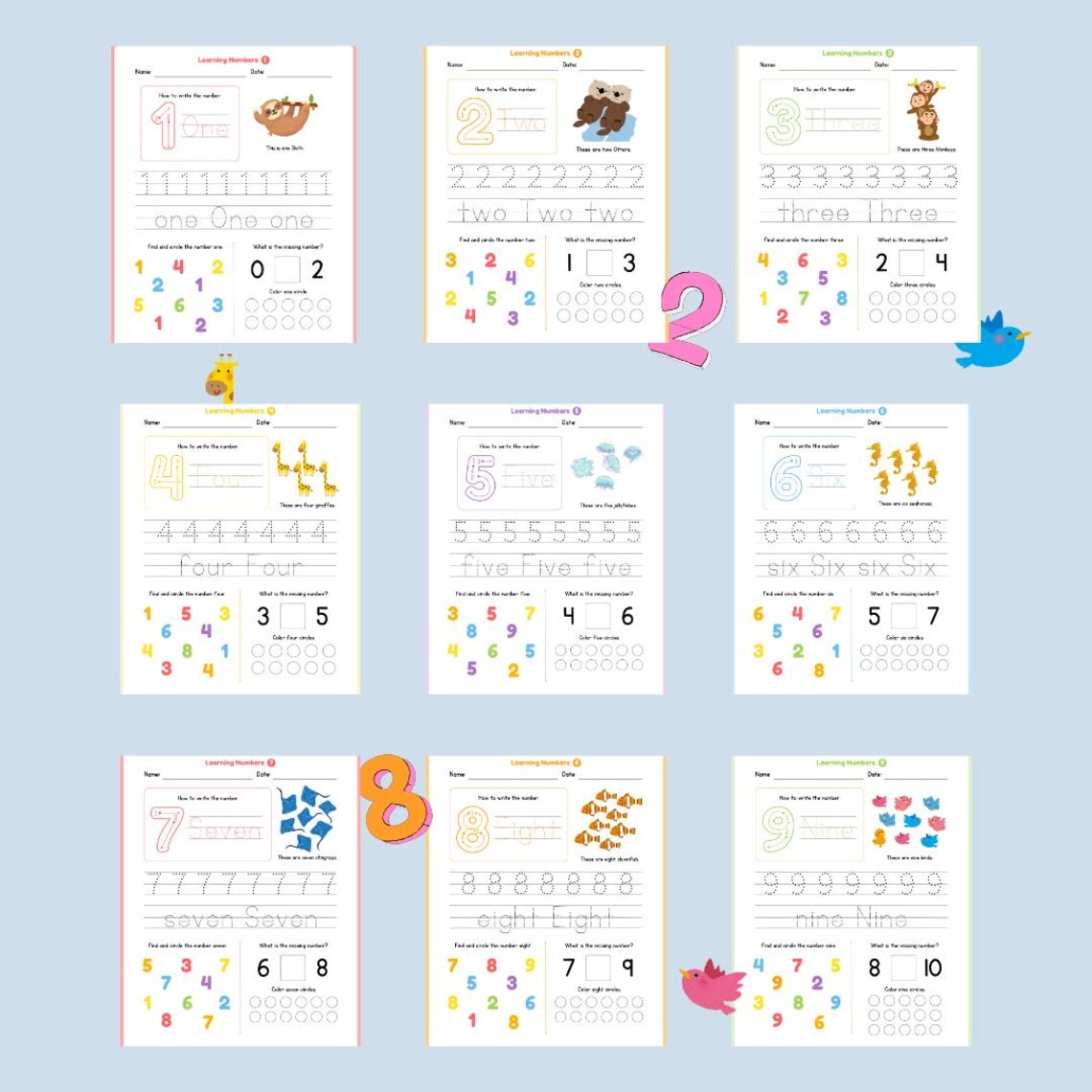 Learning Numbers Printable for Preschoolers – Fun & Engaging ...