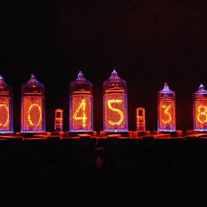 Steampunk NIXIE Tube Table Clock - Etsy