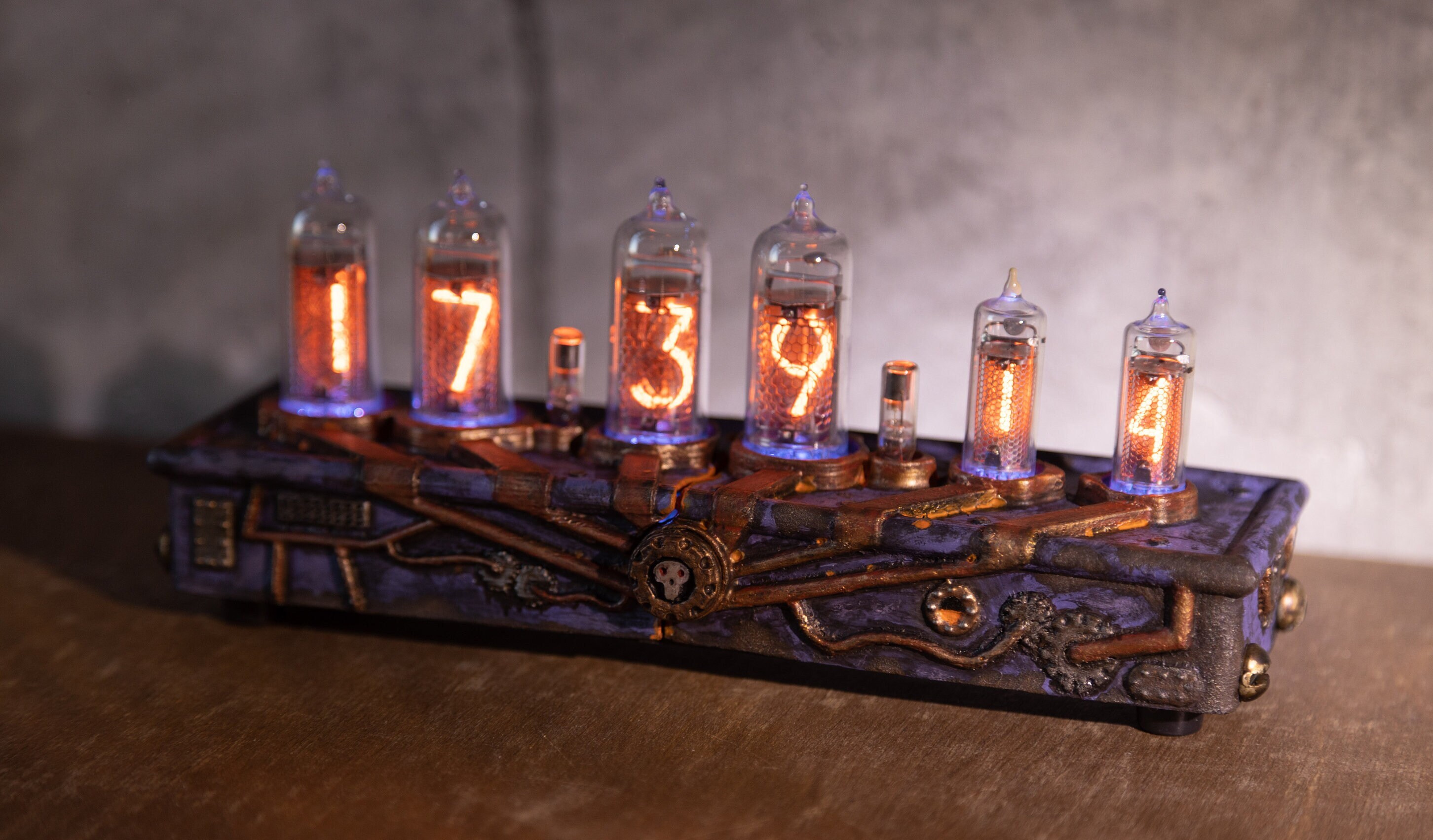 Steampunk NIXIE Tube Table Clock - Etsy