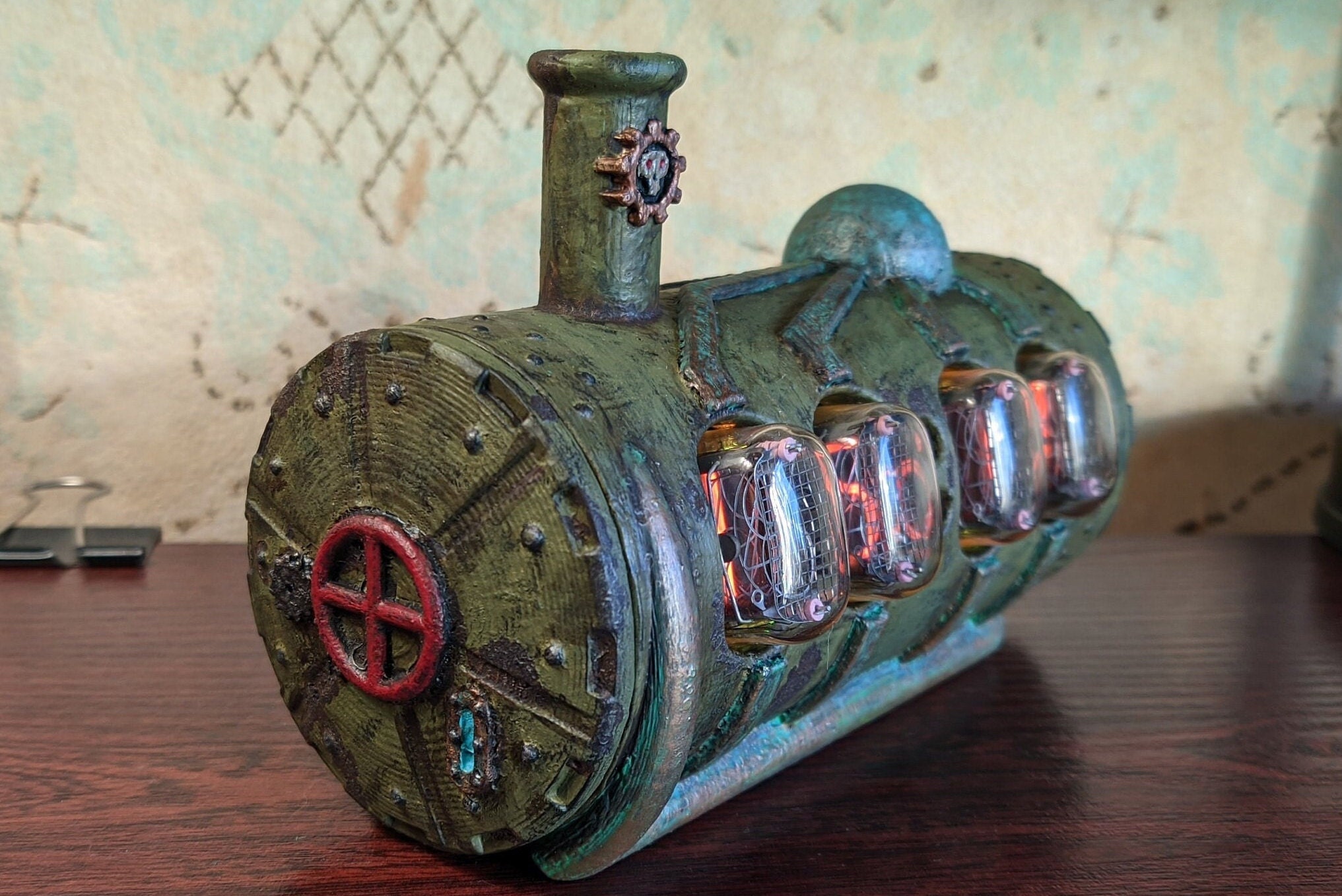 NIXIE Tube Steampunk Clock - Etsy