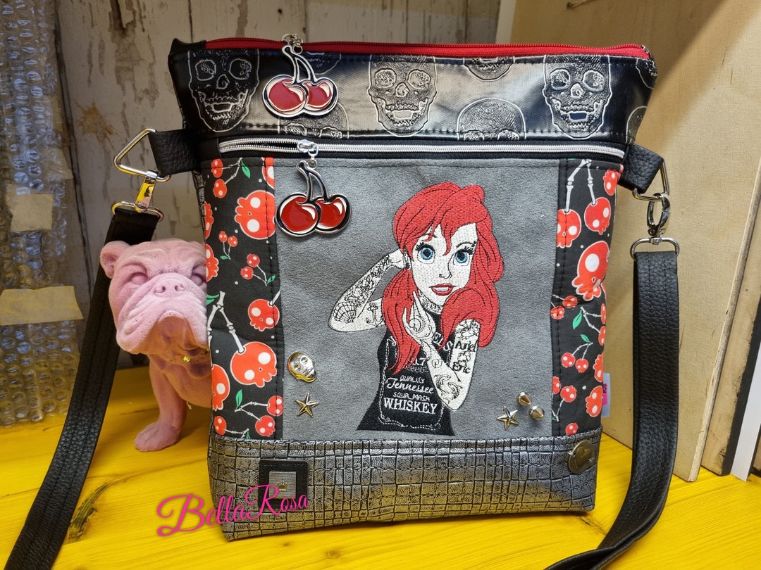 Shoulder Bag Rockabilly Tattoo Girl Retro Cherry Bag Dog - Etsy