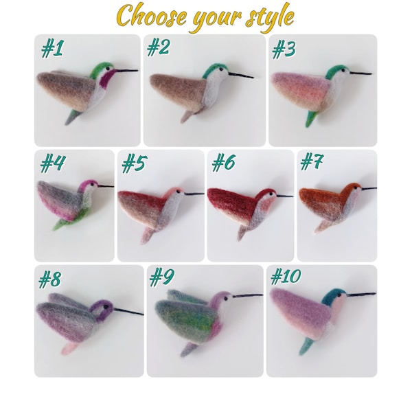 Felted Hummingbird - Etsy