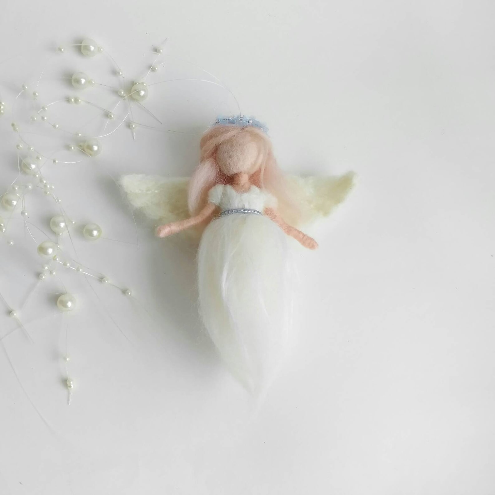 Needle Felted Angel Felt Angel Ornament Felt Fairy Waldorf | Etsy