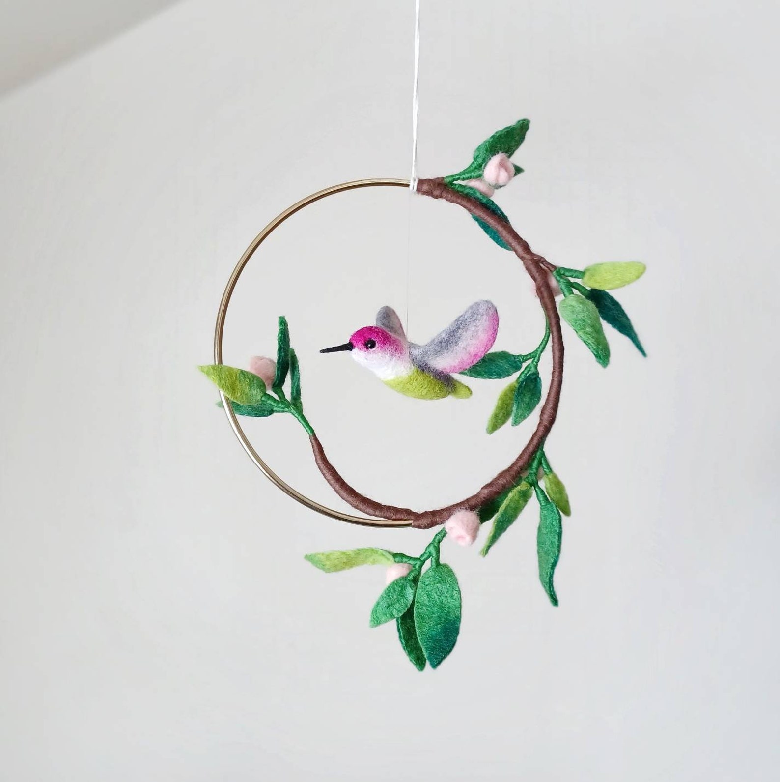 Hummingbird Mobile Nursery Felt Humming Bird Mobile Tropical - Etsy