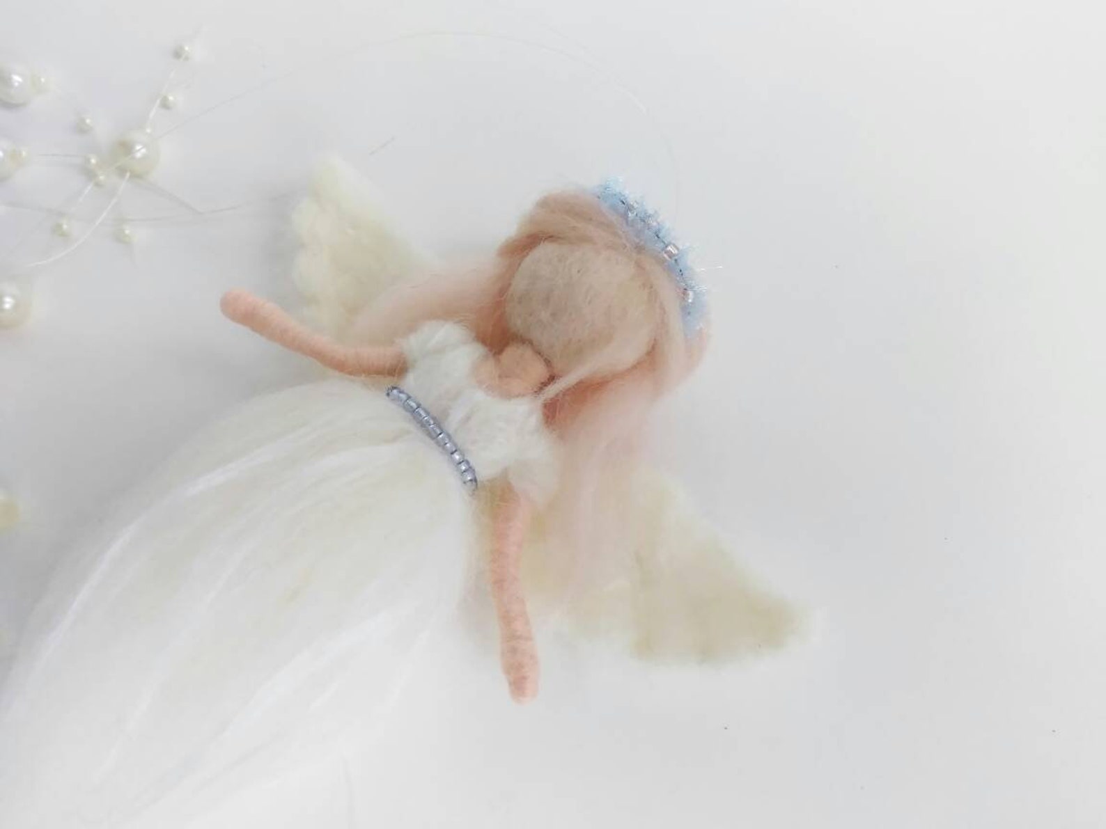 Needle Felted Angel Felt Angel Ornament Felt Fairy Waldorf | Etsy