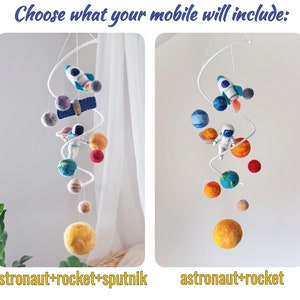 Outer Space Mobile for Nursery Solar System Mobile Space Baby Mobile ...