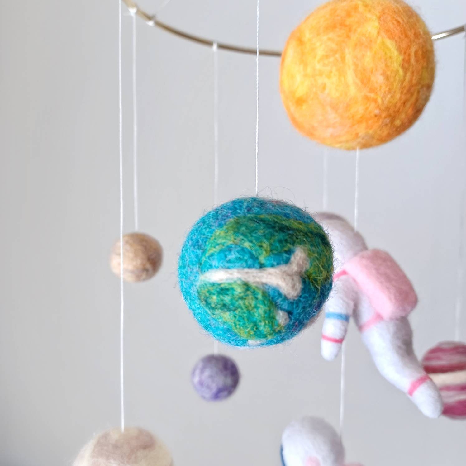 Solar System Mobile Nursery Outer Space Mobile Crib Felt | Etsy