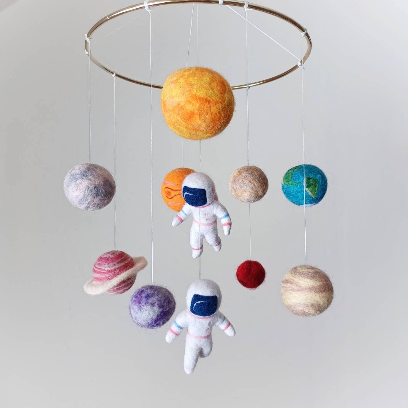 Solar System Mobile Nursery Outer Space Mobile Crib Felt | Etsy