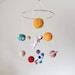 Solar System Mobile Nursery Outer Space Mobile Crib Felt Planet Mobile ...