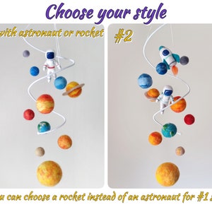 Solar System Mobile Nursery Outer Space Mobile Crib Felt - Etsy
