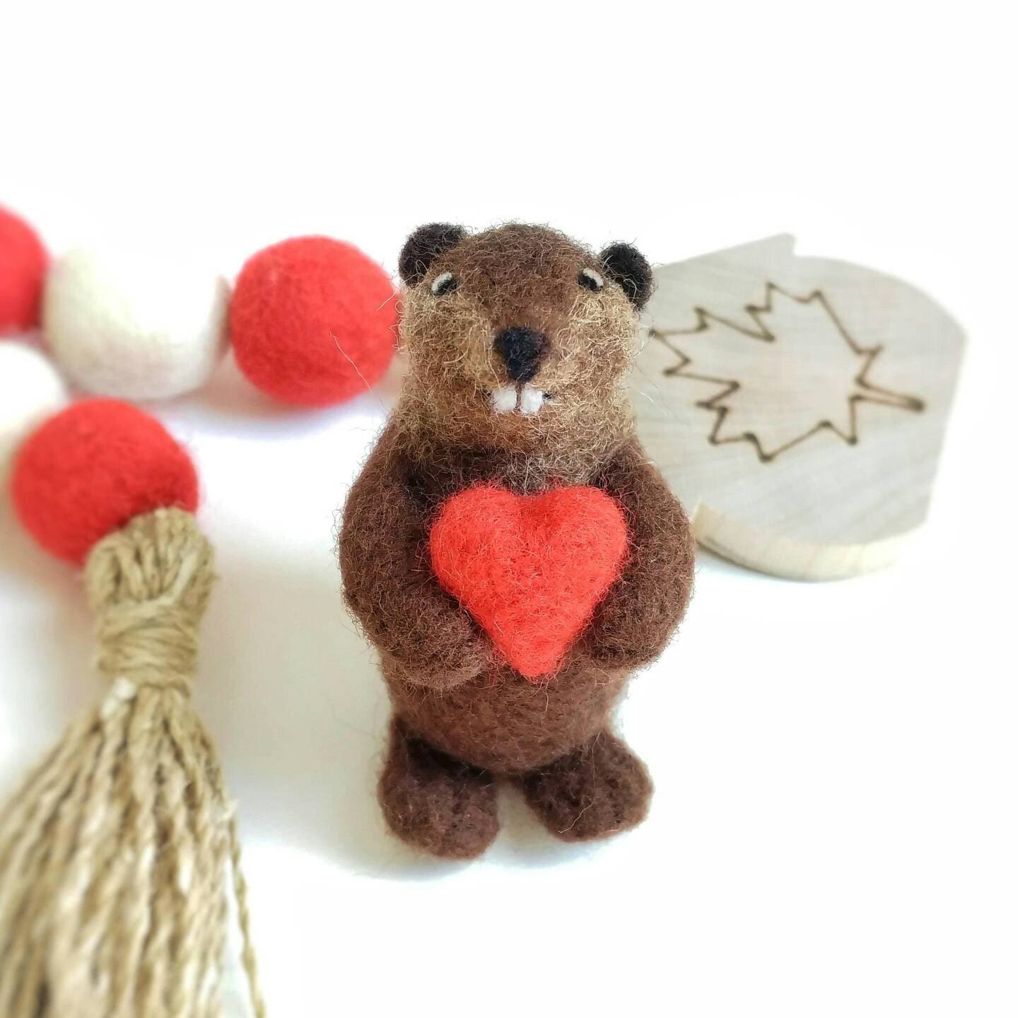 Needle Felted Woodland Animals, Needle Felted Beaver Gifts, Nature ...