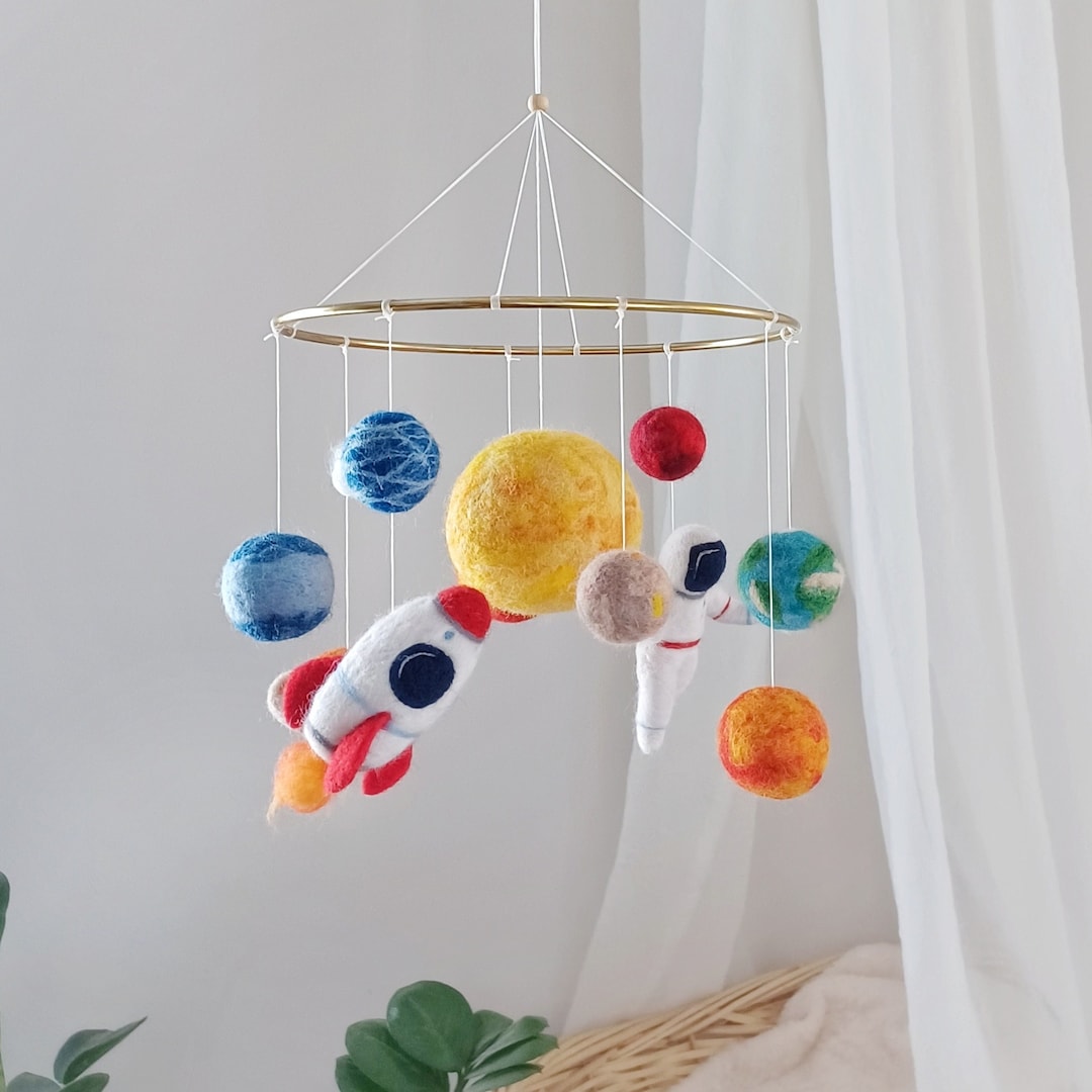 Solar System Crib Musical Mobile