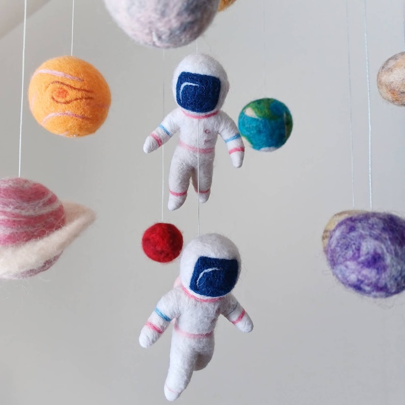 Solar System Mobile Nursery Outer Space Mobile Crib Felt | Etsy