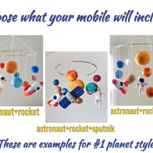 Solar System Mobile Baby Space Mobile Nursery Felt Planets - Etsy