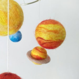 Solar System Mobile Crib Space Mobile Nursery Felt Planet Mobile Galaxy ...