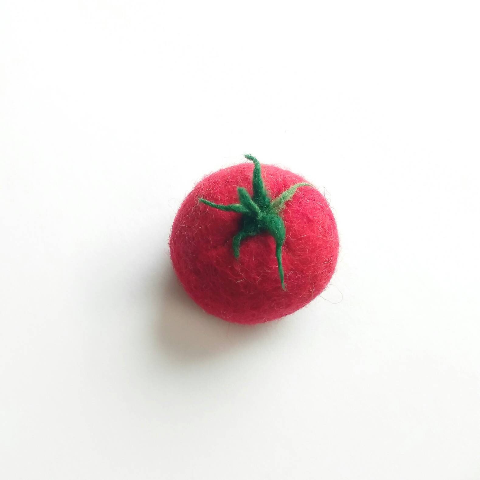 Needle Felted Tomato Felt Vegetable Toy Wool Play Kitchen | Etsy