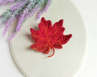 Felt Maple Leaf - Etsy