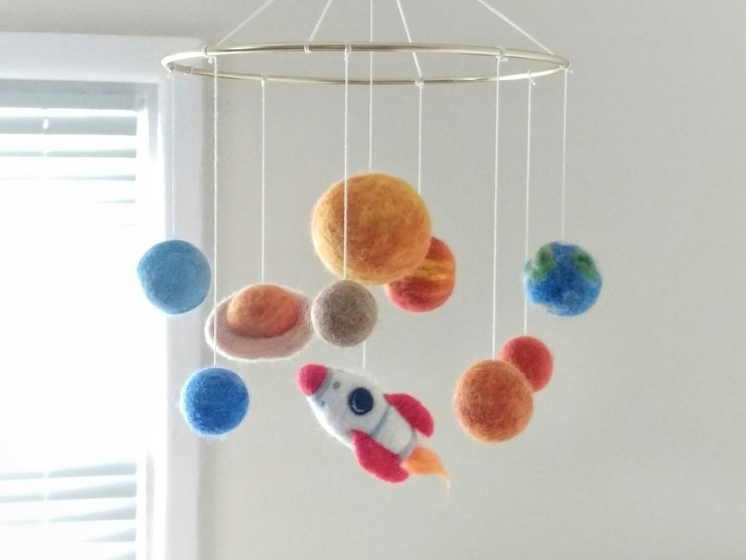 Solar System Mobile Nursery Outer Space Mobile Baby Boy - Etsy
