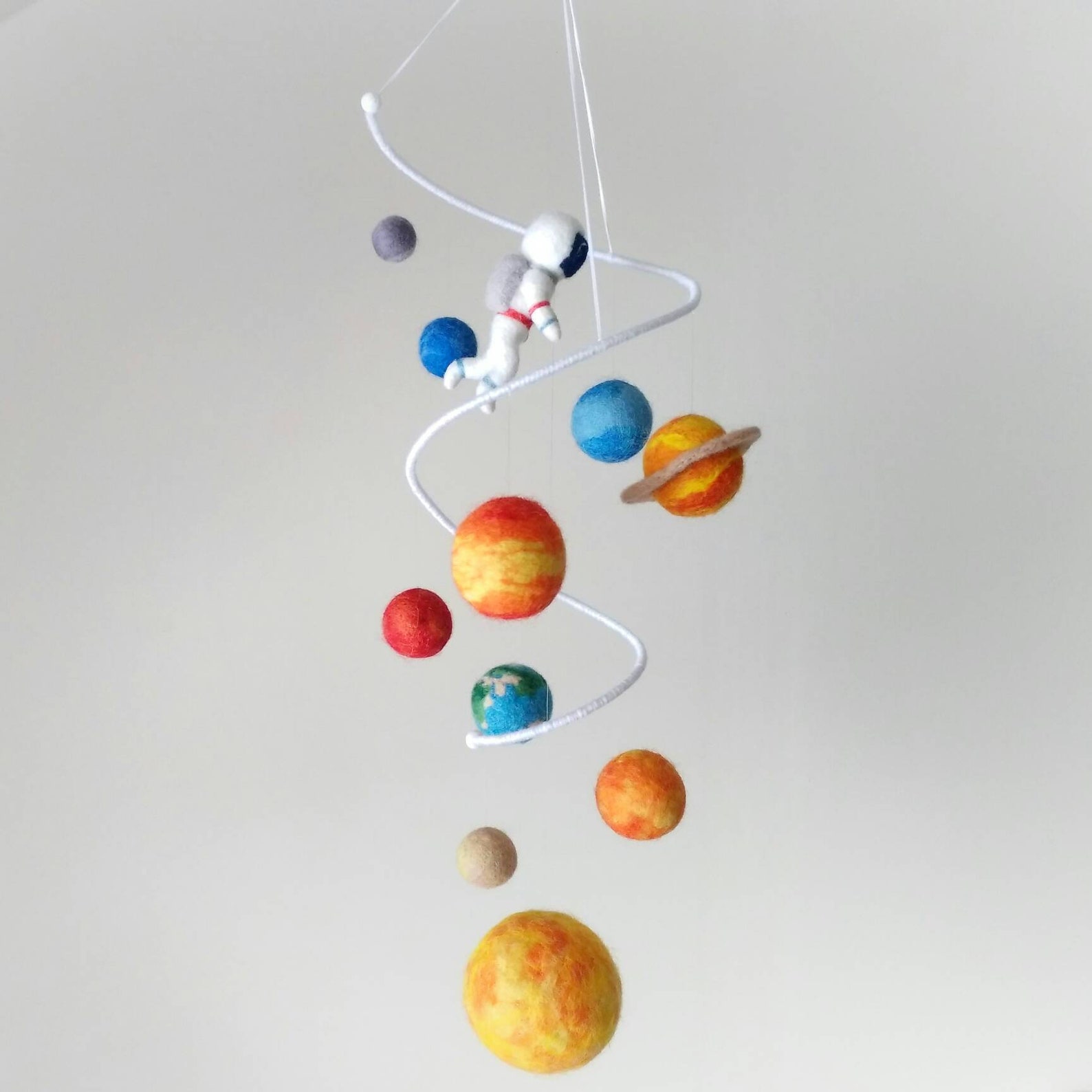 Solar System Mobile Nursery Outer Space Mobile Crib Felt - Etsy