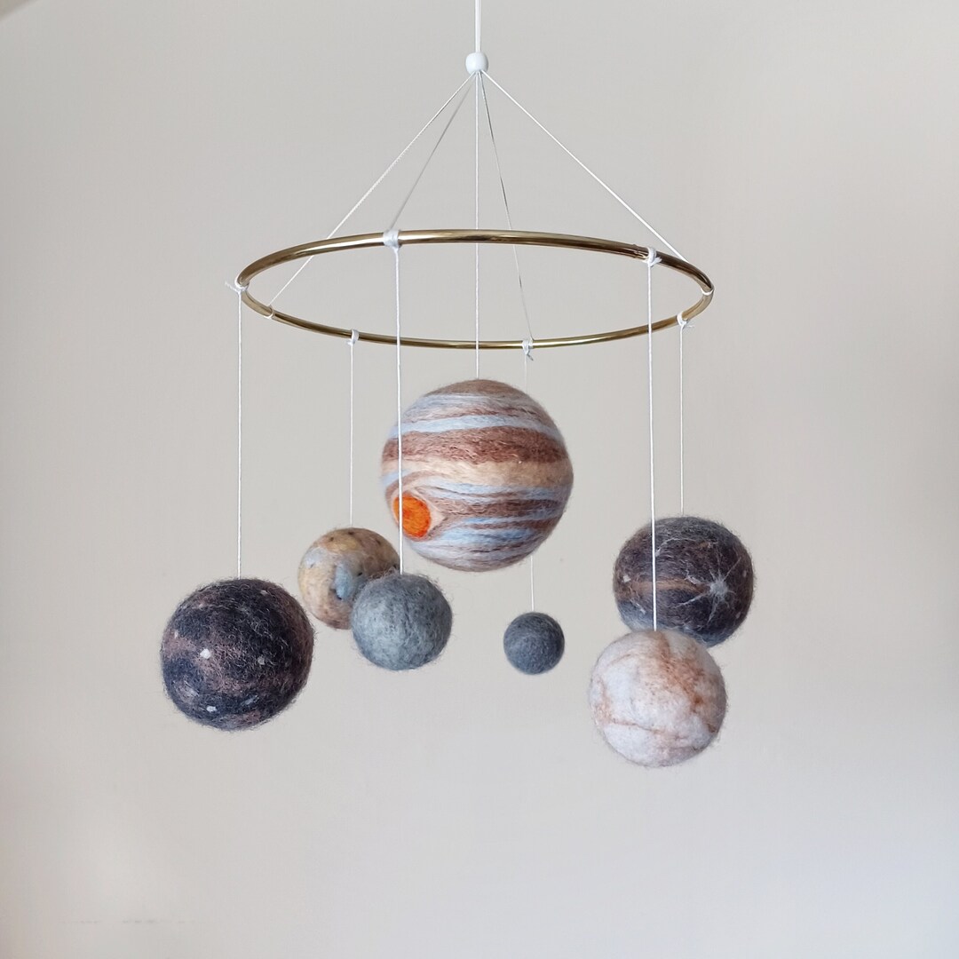 Space Mobile for Nursery Space Baby Mobile Boy Felt Planet Mobile Outer ...
