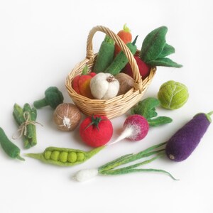 Felted Garlic Bulb, Needle Felted Vegetables, Realistic Food, Kitchen ...
