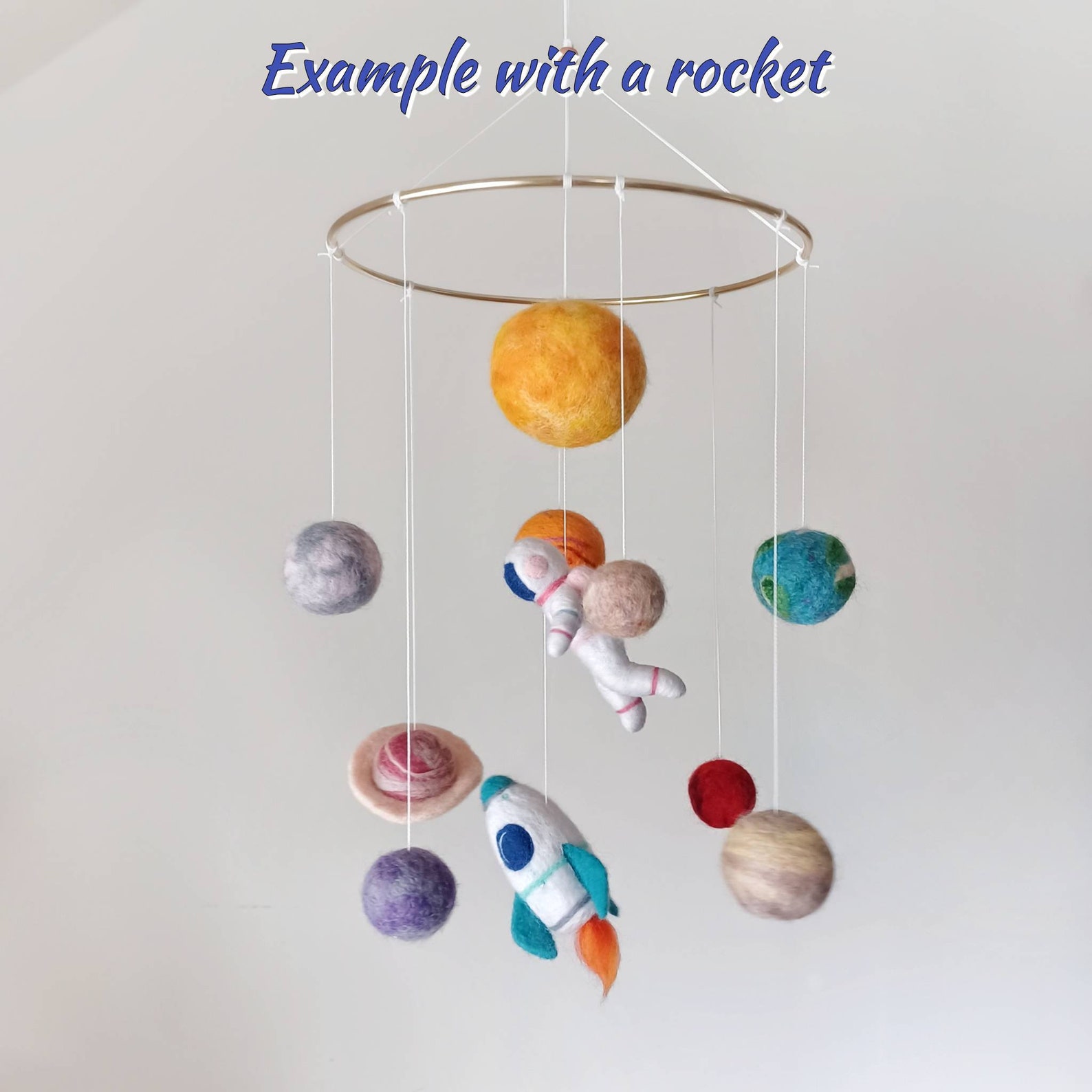 Solar System Mobile Nursery Outer Space Mobile Crib Felt - Etsy