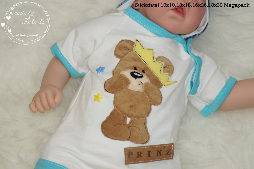 Embroidery File Teddy Prince Doodle Megapack - Etsy