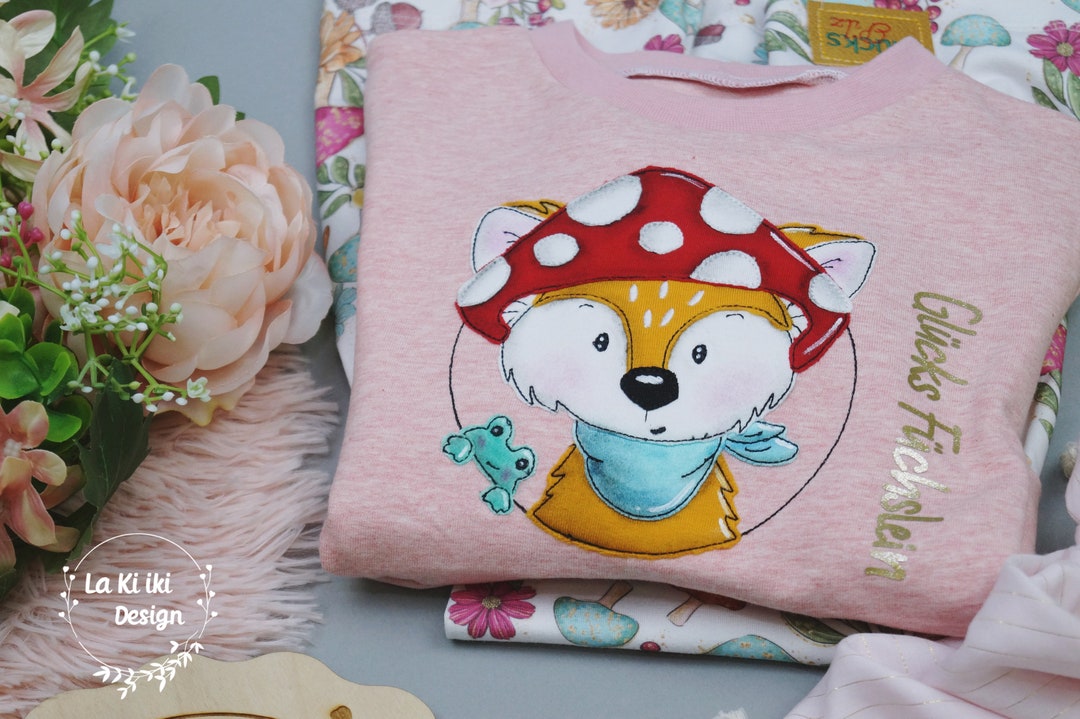 Stickdatei Button Herbst Fuchs Label - Etsy.de