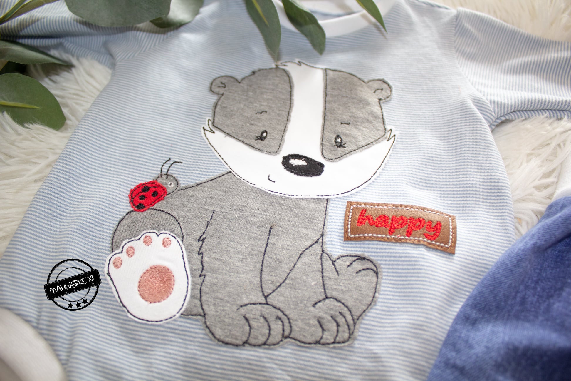 Stickdatei kleiner Dachs 6 Labels - Etsy Schweiz